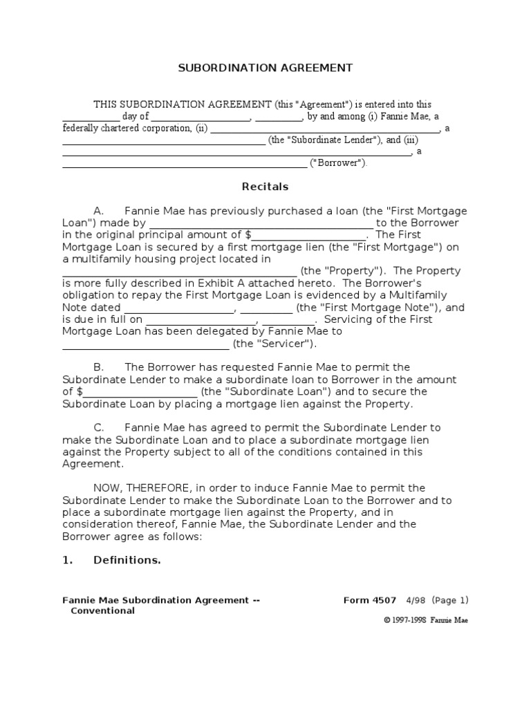 FNMA Form 4507 | PDF | Loans | Mortgage Law