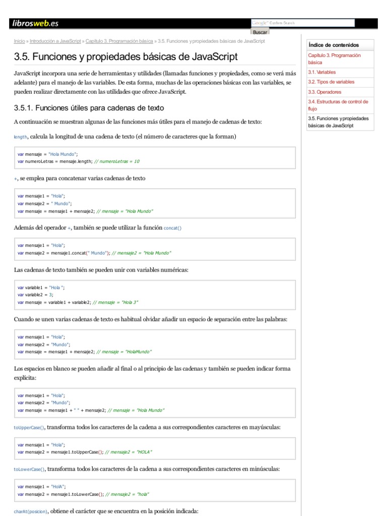 Funciones Javascript | PDF | Tecnología