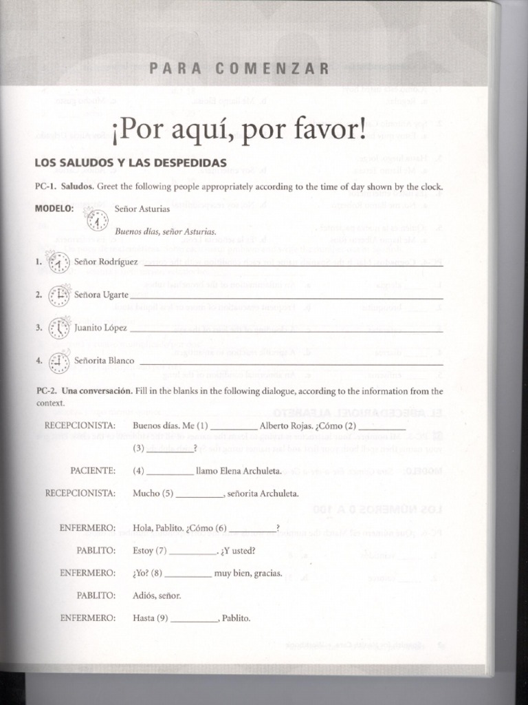 Spanish For Health Care | PDF