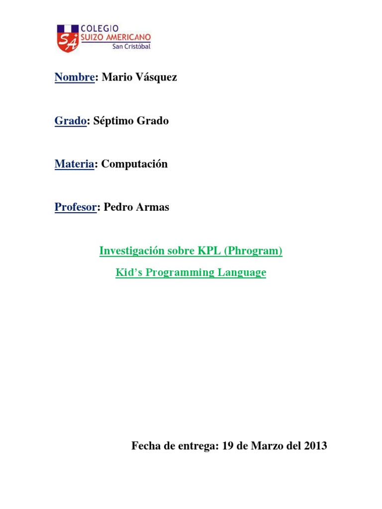 Qué Es KPL | PDF | Interfaz de línea de comando | Tipo de datos
