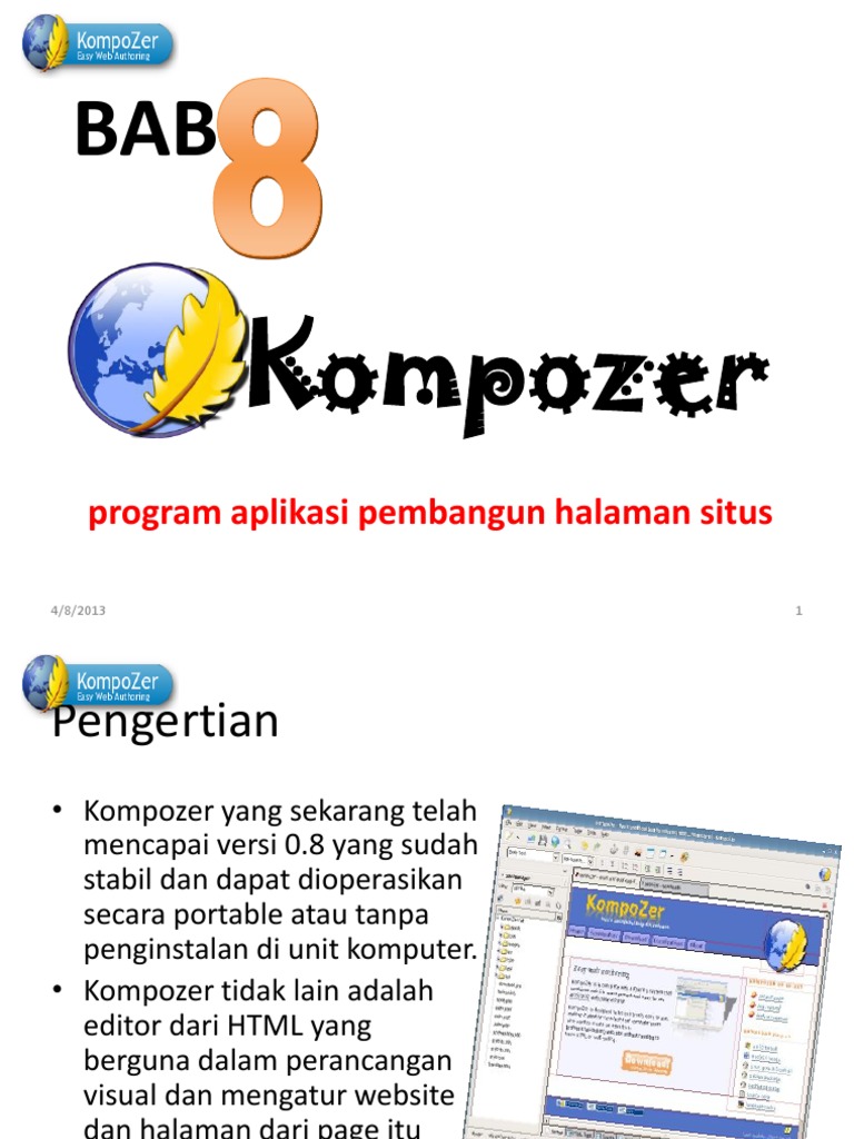 Kompozer | PDF | Karier & Perkembangan