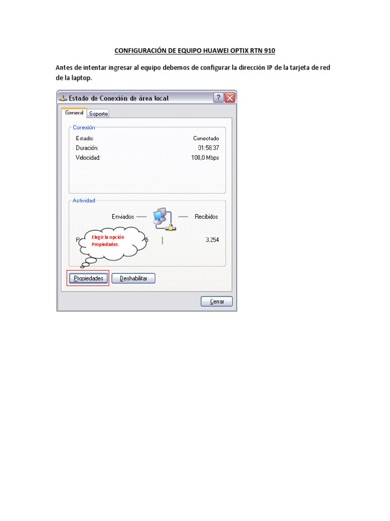 Optix RTN 910 | PDF | Dirección IP | Contraseña