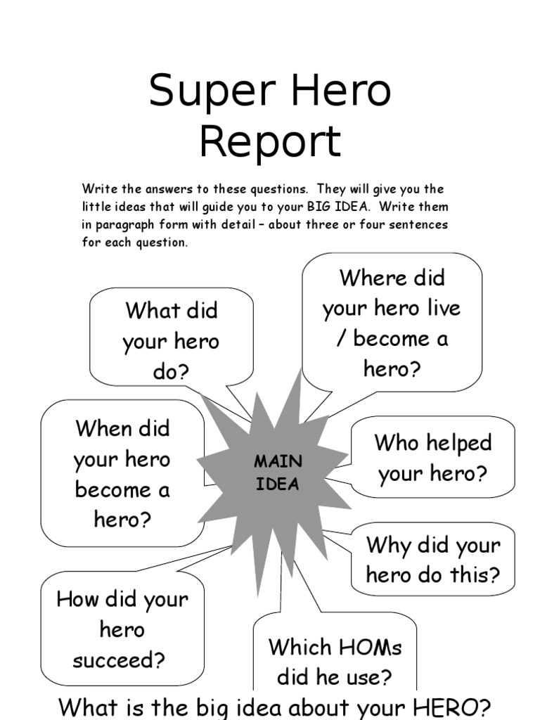 My Hero Report Guidelines | PDF