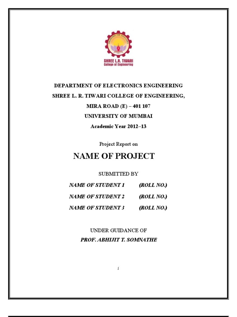 EWS Project Report Format | PDF | Electronics | Electronic Engineering