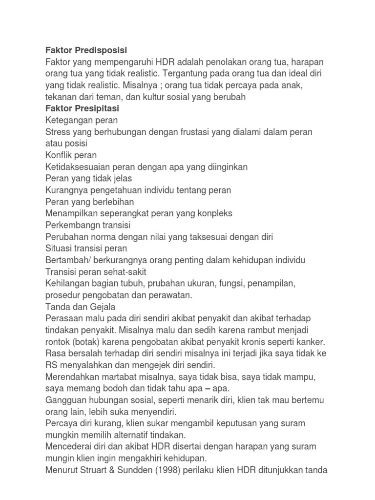 Faktor Predisposisi | PDF