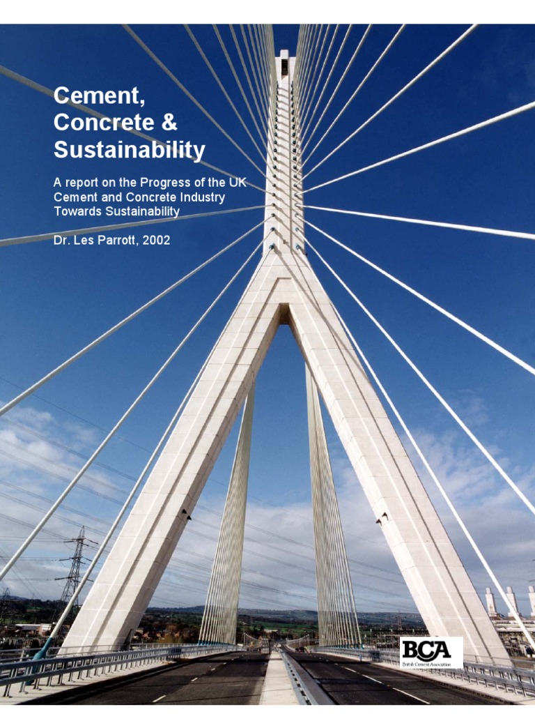 BCA - Cement Concrete Sustainability | PDF | Life Cycle Assessment ...