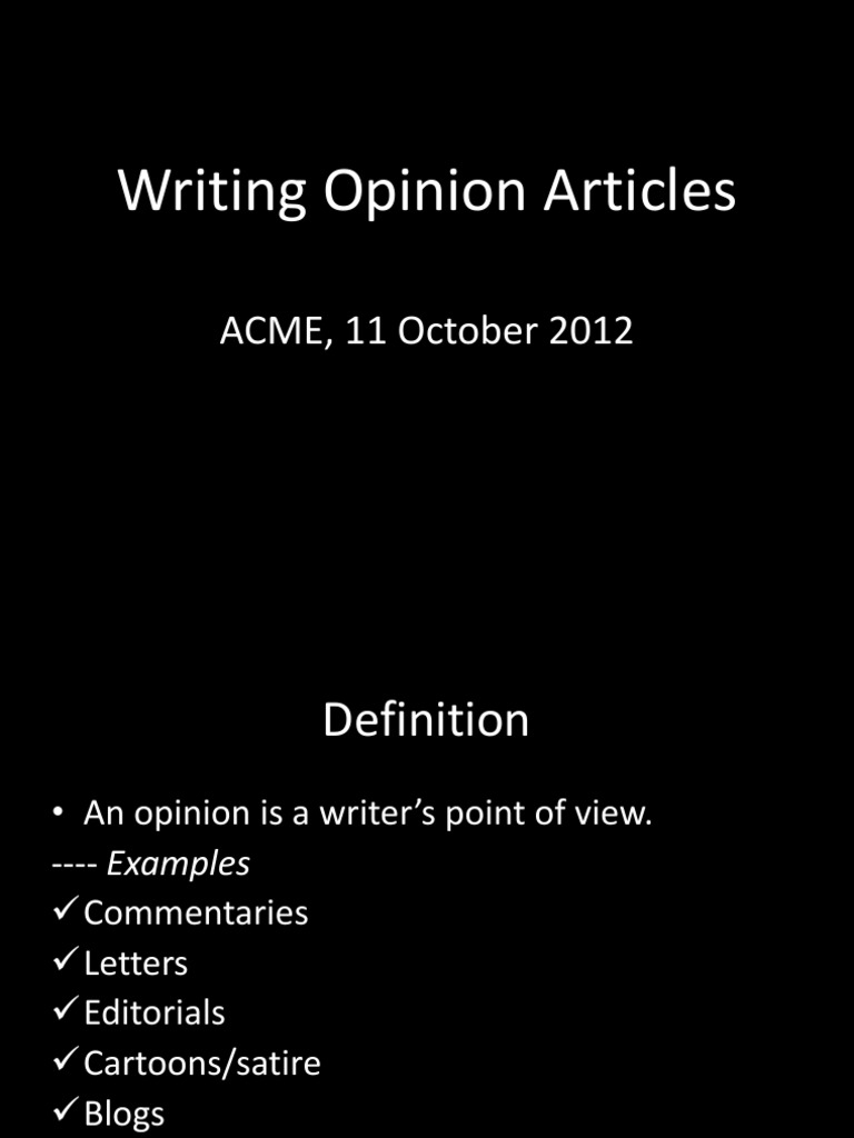 Writing Opinion Articles.ppt