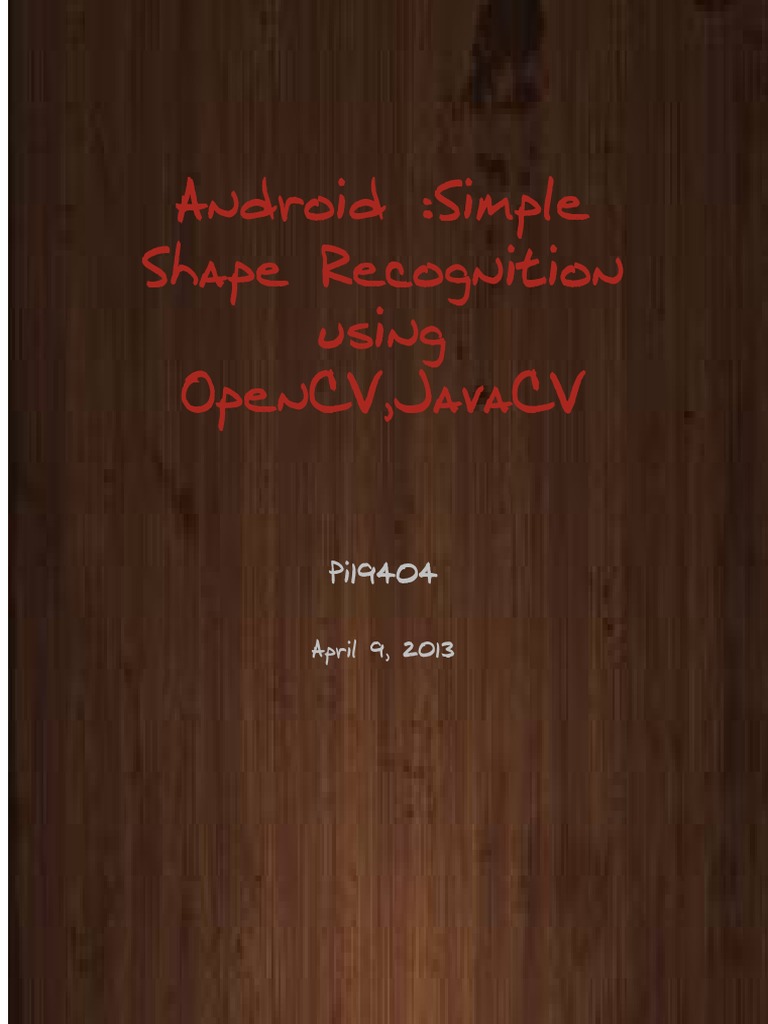 Android: Shape Classification Using OpenCV, JavaCV and SVM | PDF | Areas Of Computer Science ...