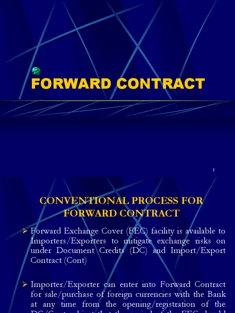 Forward Contract | PDF | Spot Contract | Financial Transaction