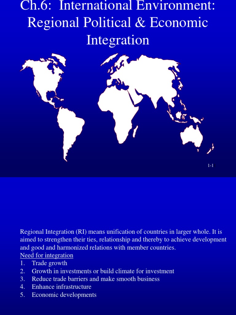 Regional Economic Integration Overview | PDF | Economic Integration ...