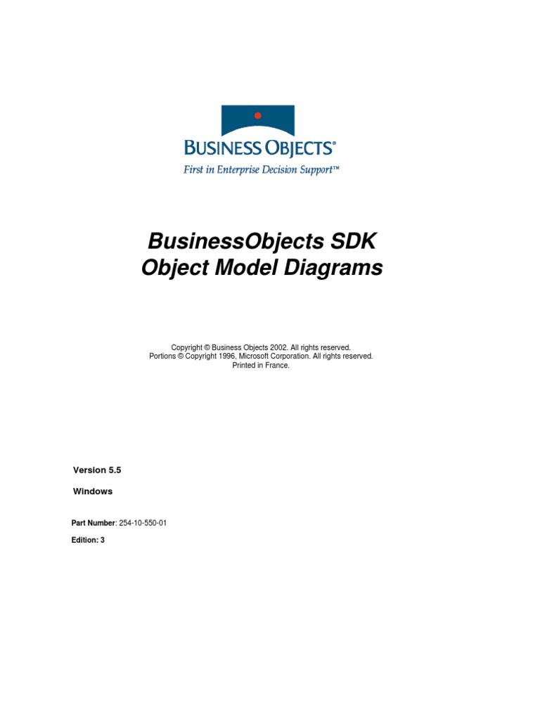 BusinessObjects SDK Object Model Diagrams | PDF | Array Data Structure | String (Computer Science)