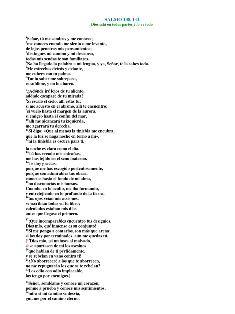 Salmo 138 PDF | PDF