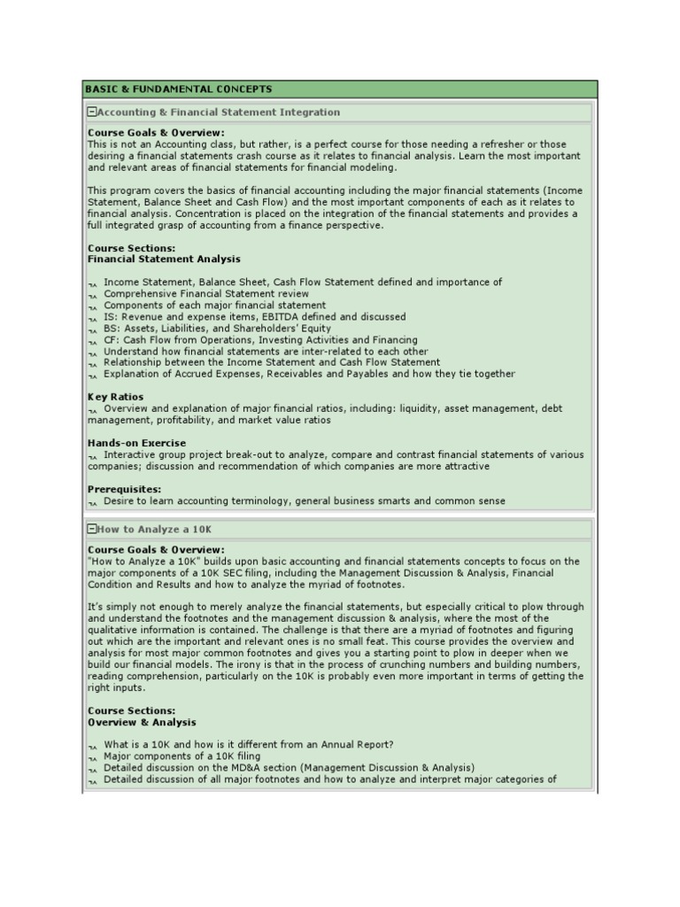 BASICS of Finance, Modeling Valuation | PDF | Valuation (Finance ...