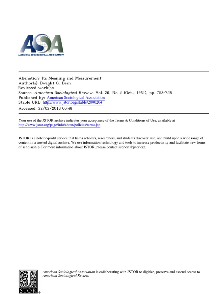 Understanding Alienation in Society | PDF | Social Alienation | Sociology