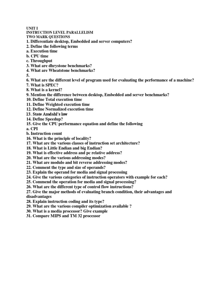 Computer Architecture Question Bank | PDF | Cpu Cache | Central Processing Unit