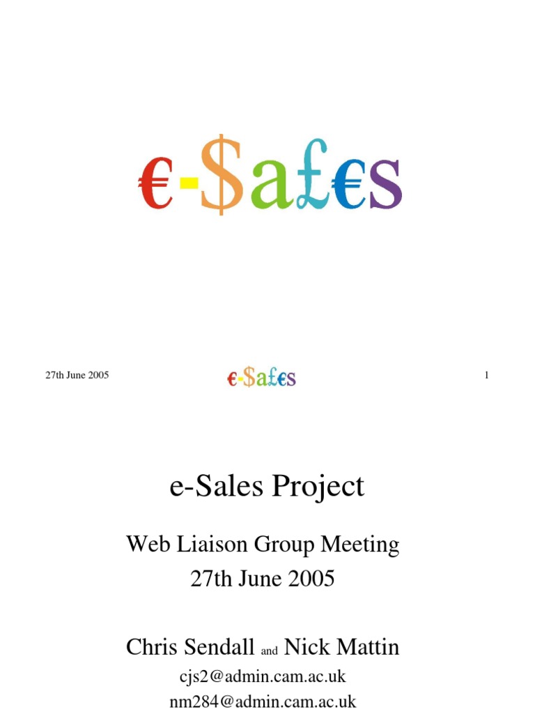 Esales | PDF | Application Software | Html
