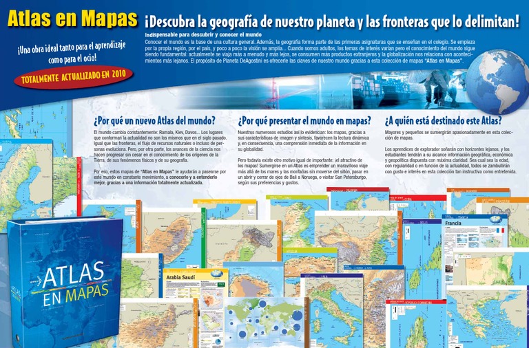 Atlas en Mapas: Conocimiento Geográfico Actualizado | PDF | océano ...