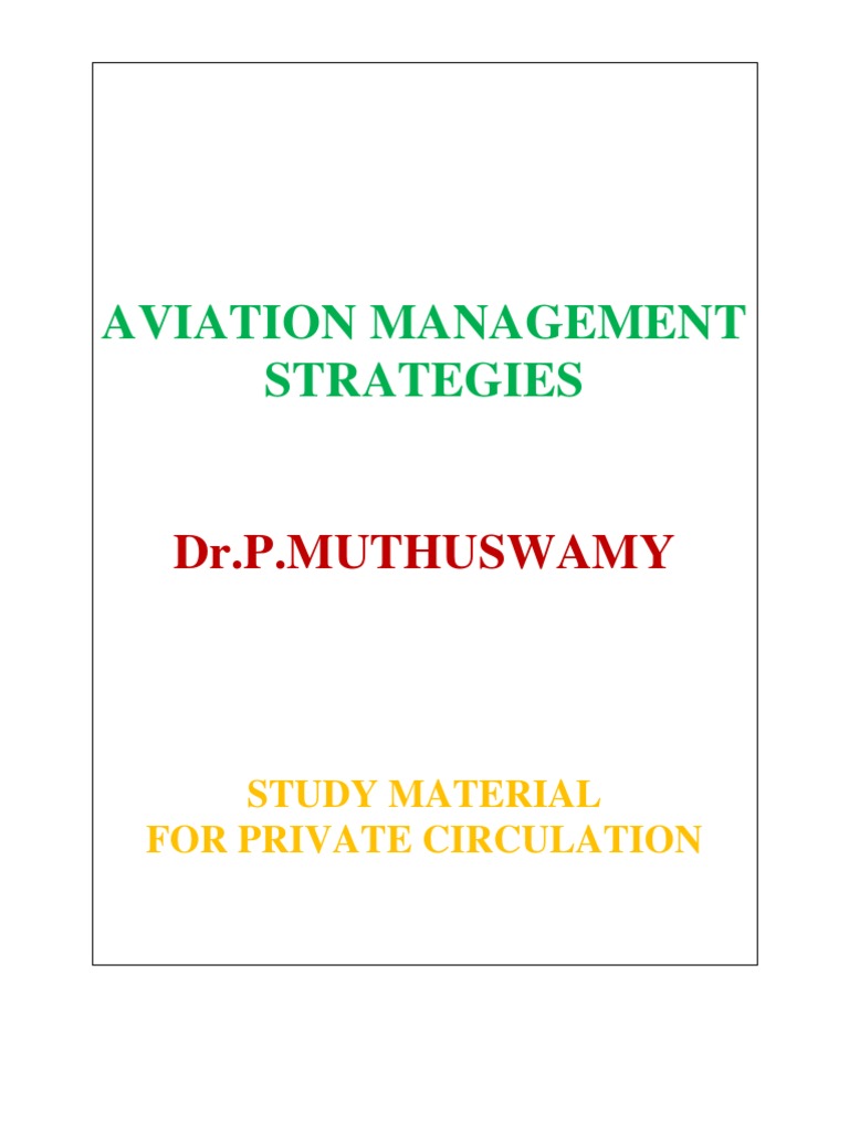 Aviation Management Strategies Overview | PDF | Value Chain | Strategic ...