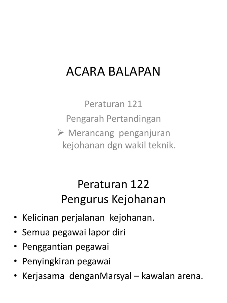 Acara Balapan | PDF | Teknologi & Rekayasa