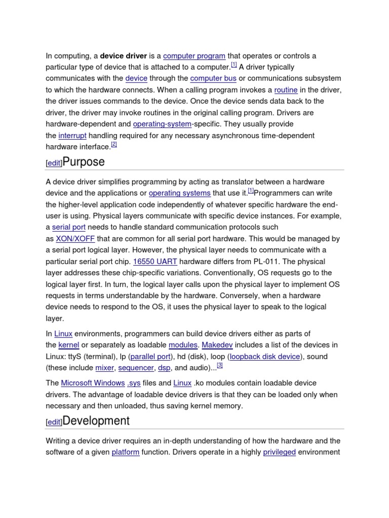 Device Drivers | PDF | Device Driver | Operating System Technology