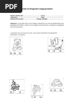 Prueba Kinder Matematica | PDF
