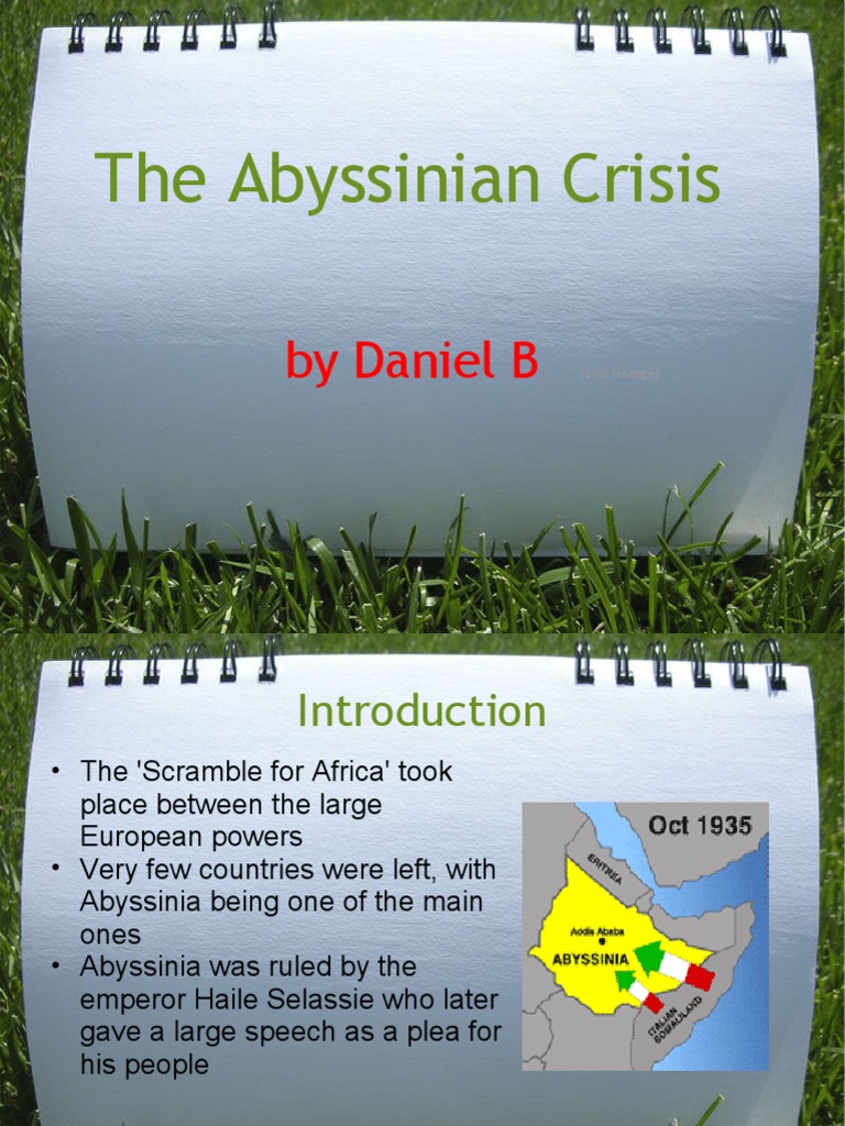 The Abyssinian Crisis by Daniel B (And George) Introduction | PDF ...