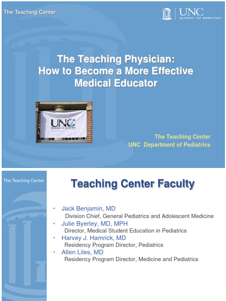 The Teaching Physician: How To Become A More Effective Medical Educator ...