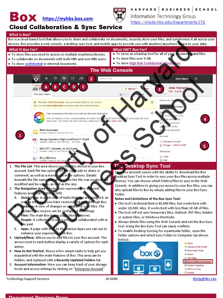 Box Quick Reference Guide | PDF | Computer File | System Software