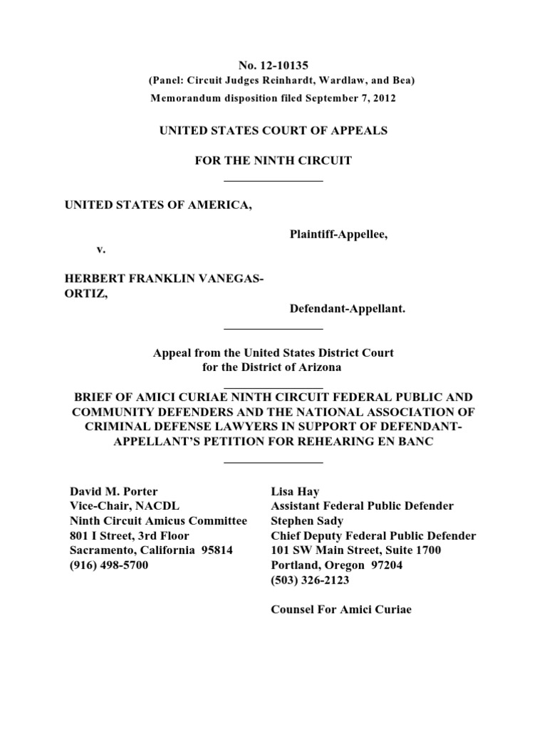 Amicus Brief - Final | PDF | Plea | Arraignment