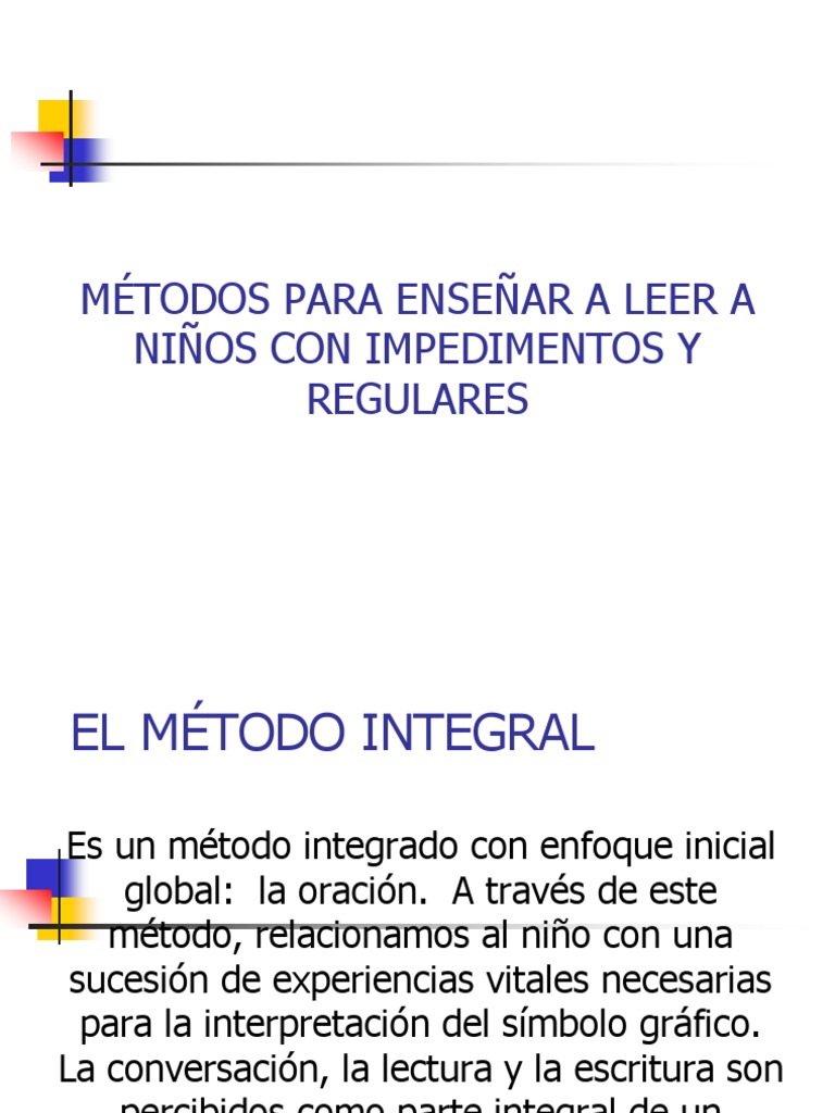 Metodo Integral de Lectura | PDF | Lectura (proceso) | Los símbolos