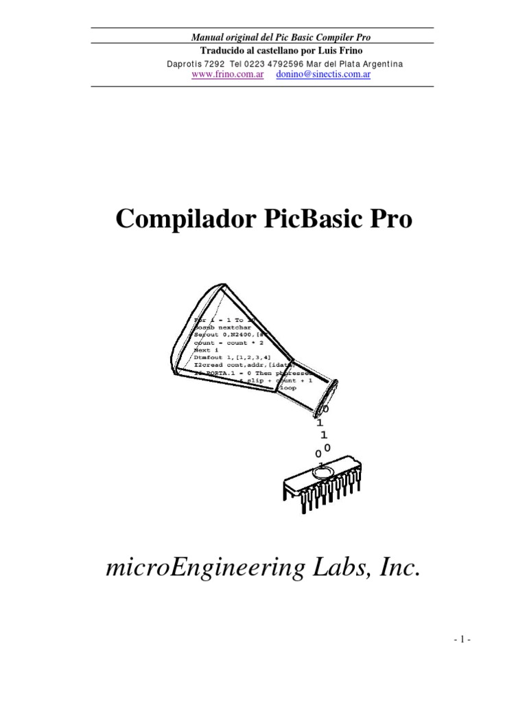 Guía del Compilador PicBasic Pro | PDF | Tecnología