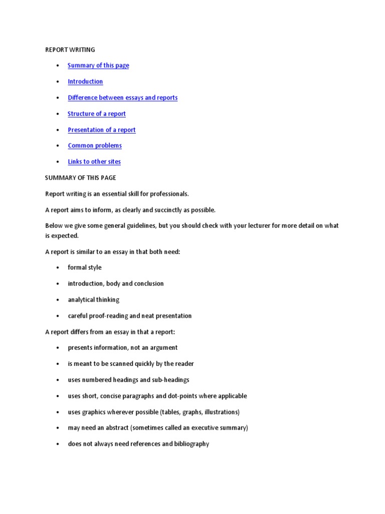 Report Writing | PDF | Proofreading | Essays Report Writing | PDF | Proofreading | Essays