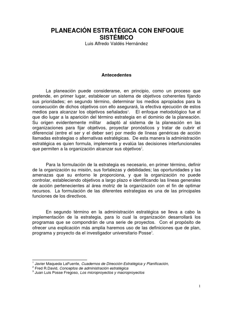 Planeacion Segun Ackoff | PDF | Planificación | Diseño