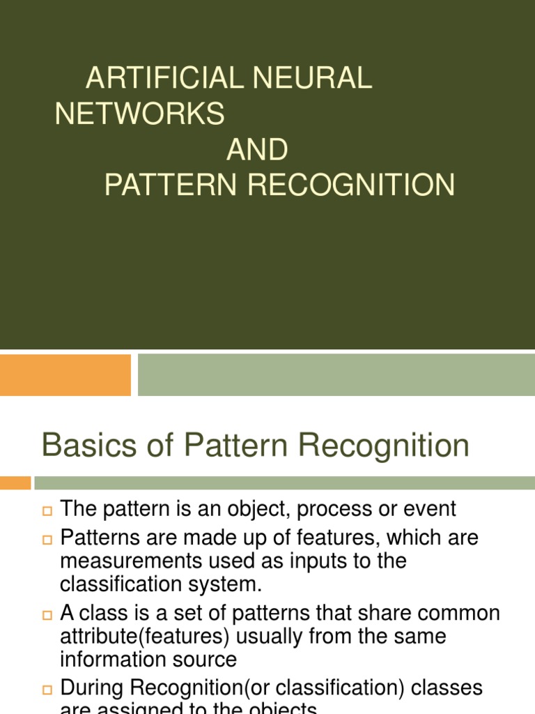 Neural Networks in Pattern Recognition | PDF | Computers | Technology & Engineering