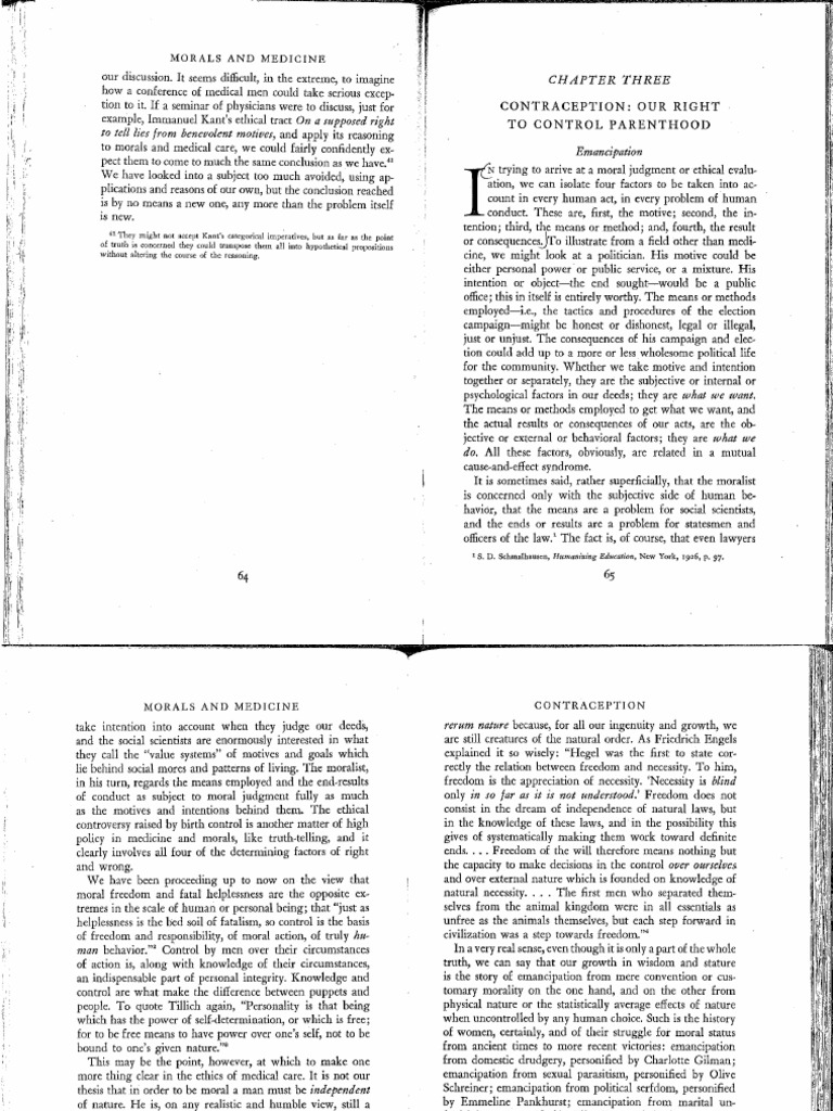 Joseph Fletcher On Contraception | PDF