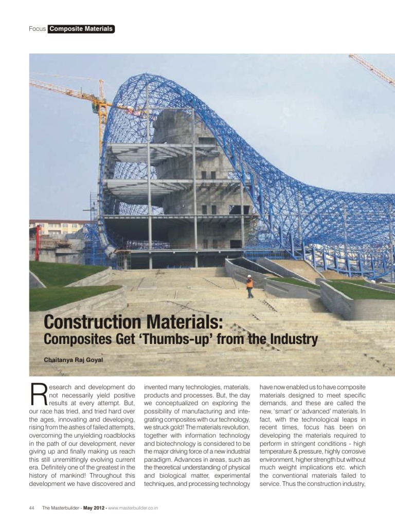 Composite Materials in Construction | PDF | Composite Material | Fiberglass