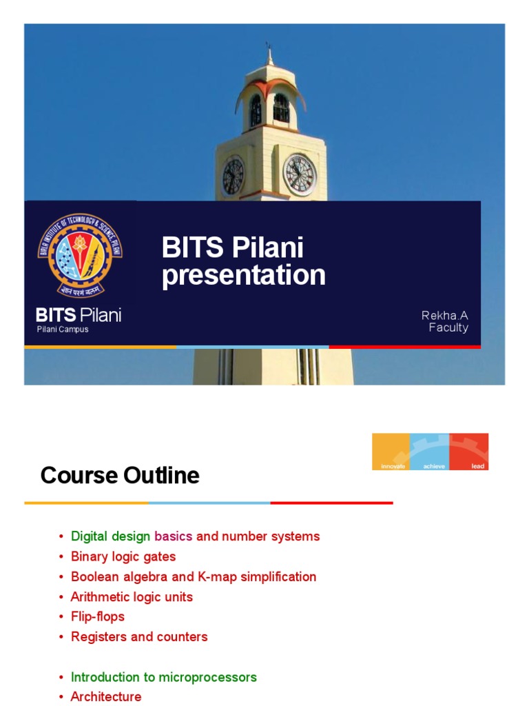 BITS Pilani Presentation | PDF | Digital Electronics | Central Processing Unit