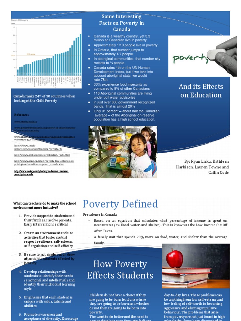 Poverty Brochure-Final | PDF | Self Esteem | Poverty