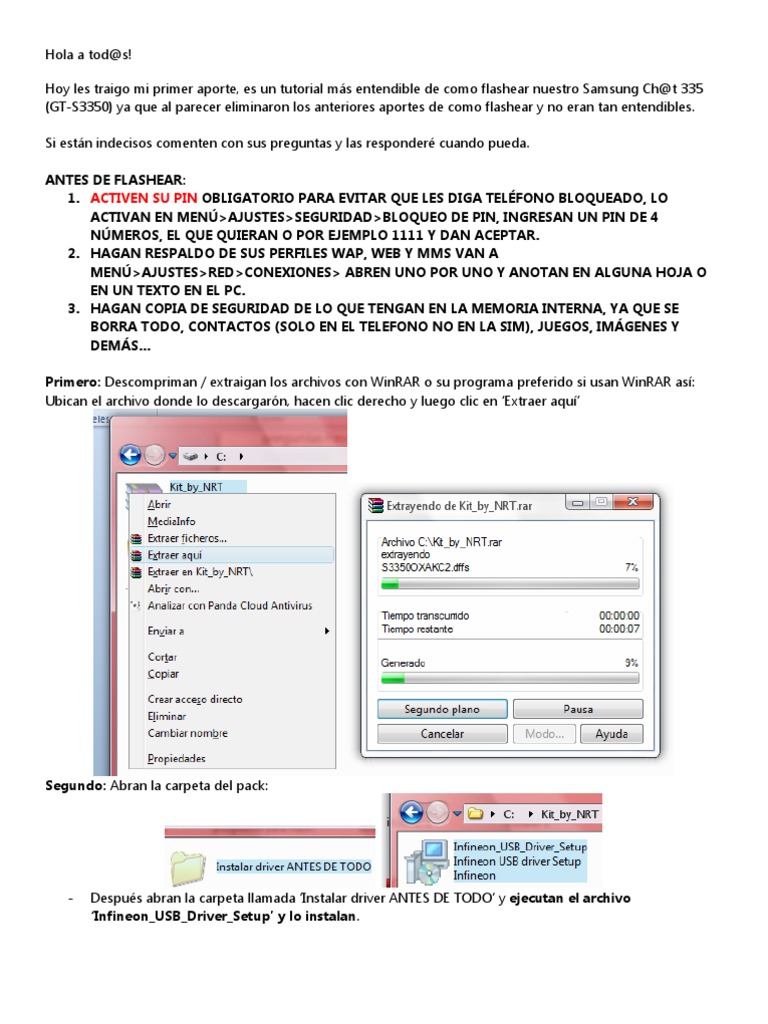 Flasheo de Celular Samsung Chat | PDF | Archivo de computadora | Point and Click