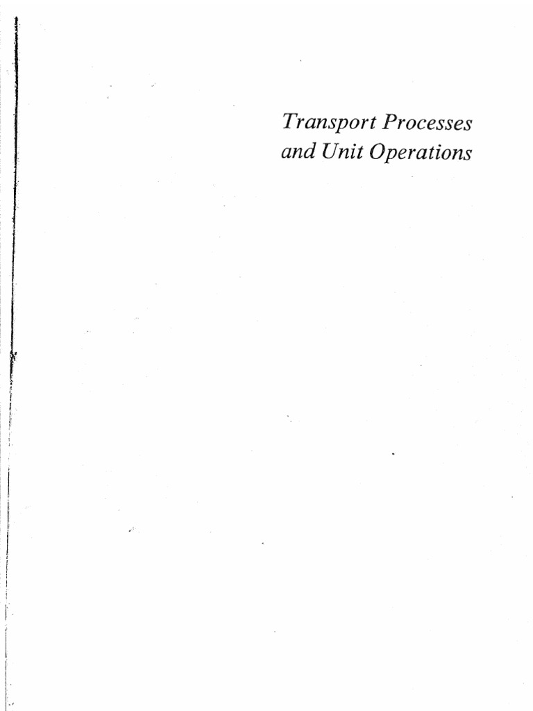 Geankoplis (1993) Transport Processes and Unit Operations - 3rd Ed PDF ...