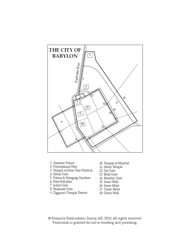 The Ancient City of Babylon Layout | PDF | Babylon | Ancient Near East
