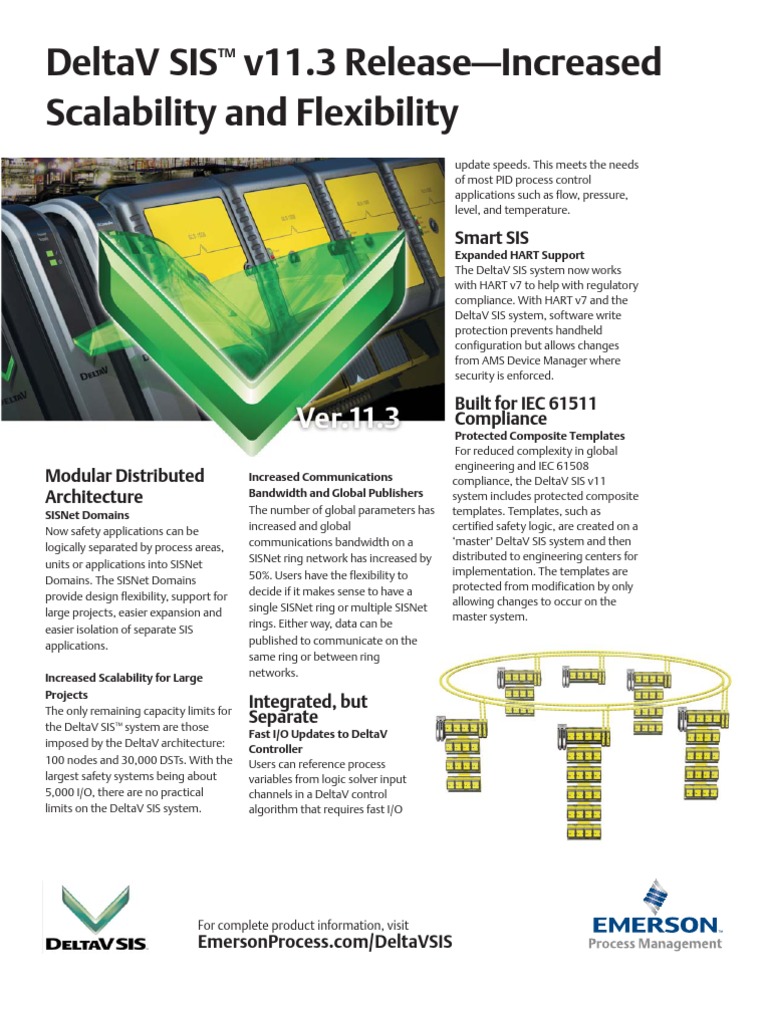 Deltav Sis V11.3 Release-Increased Scalability and Flexibility | PDF ...