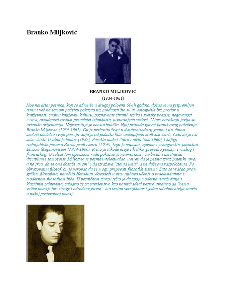 Branko Miljkovic | PDF