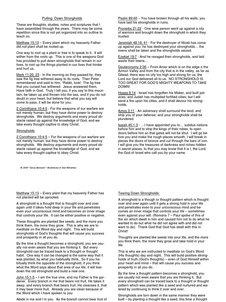 © 2004 Emily Bernardi Adventures in God Ministries | Download Free PDF ...