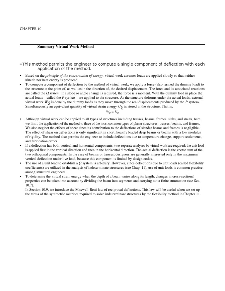 Virtual Method | Download Free PDF | Beam (Structure) | Truss