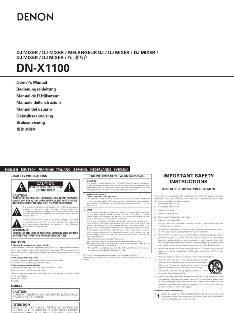 DN-X1100 Manual en | PDF | Electrical Connector | Microphone