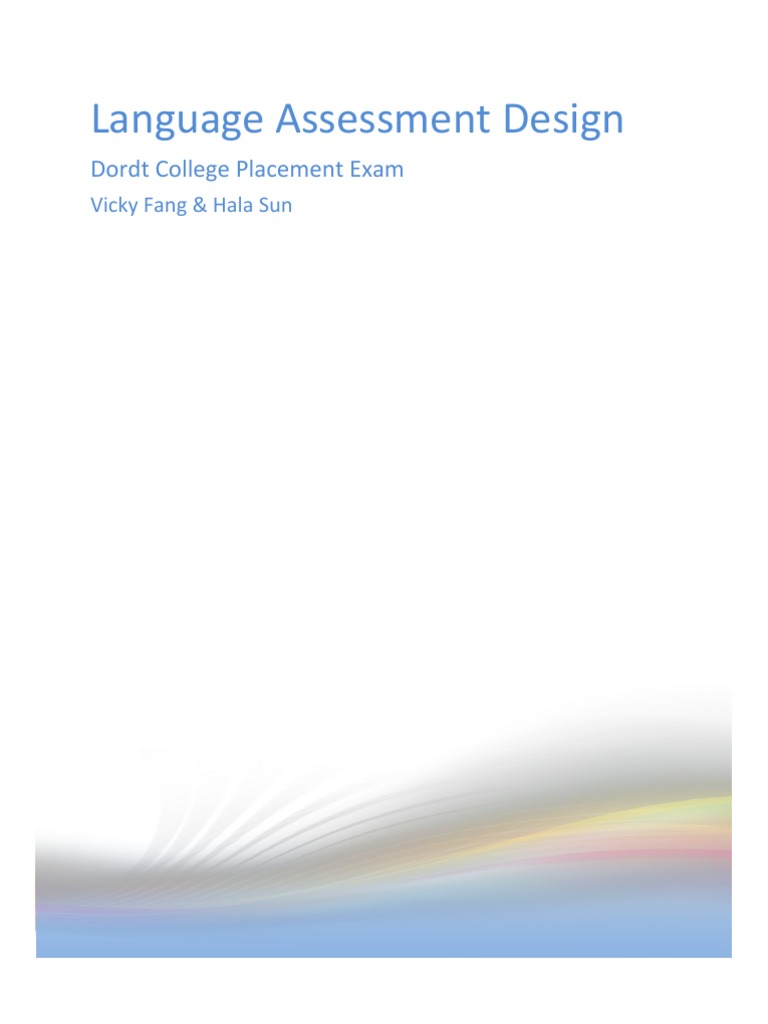 Test Design | PDF | Test (Assessment) | Multiple Choice