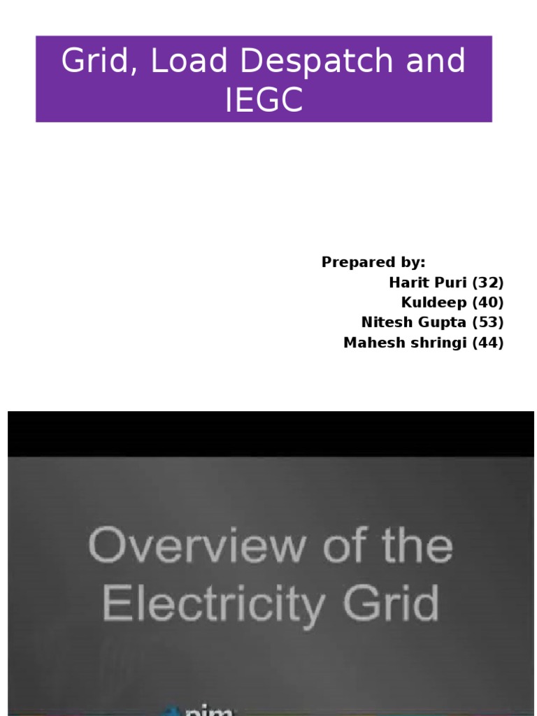 IEGC | PDF | Electrical Grid | Smart Grid