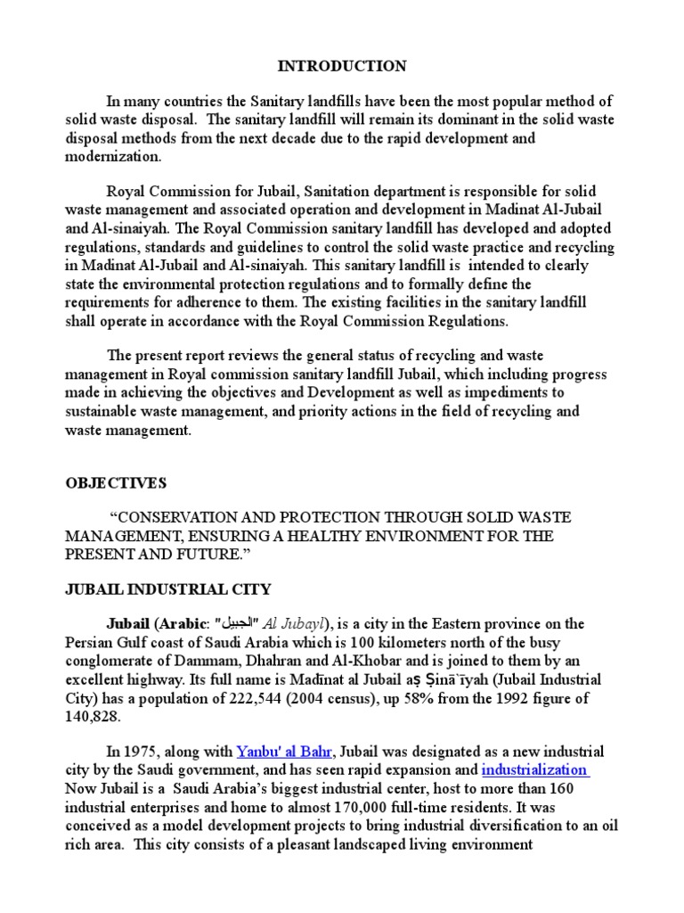 Sanitary Landfill Operations Overview | PDF | Recycling | Landfill