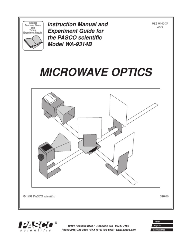 Pasco Microwave Optics WA-9314B | PDF | Interference (Wave Propagation ...